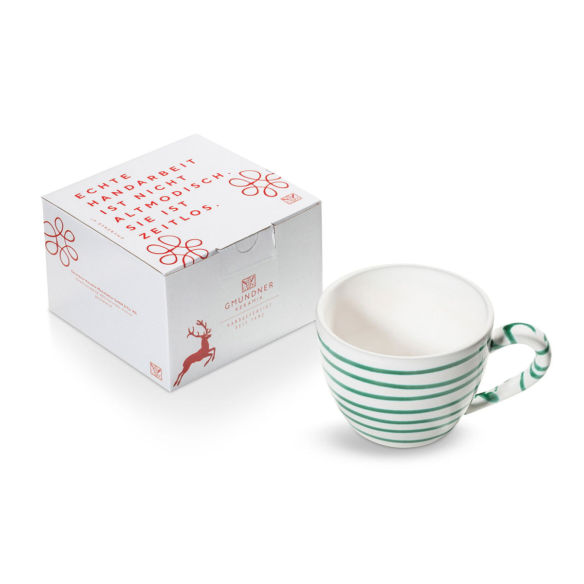 Flamed, Maxima Tea Cup (0.4 L), in Box — Gmundner Keramik